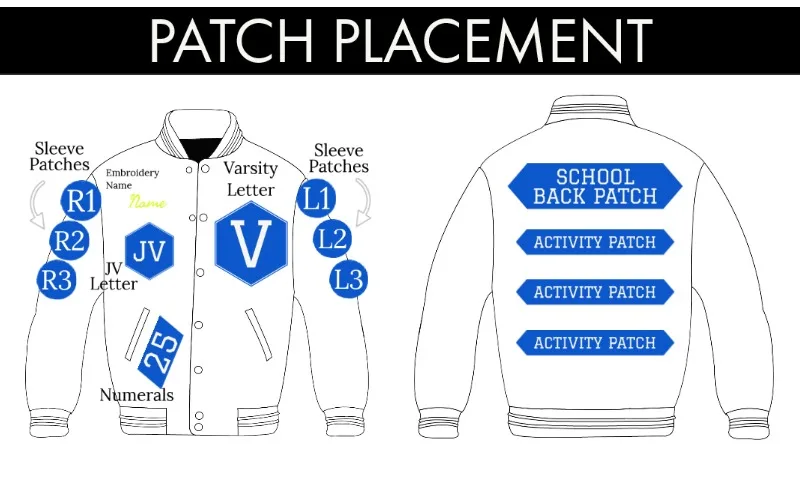 Vintage Men Basic Baseball Bomber Custom Oversized Letter Chenille Applique Embroidery Letterman ...