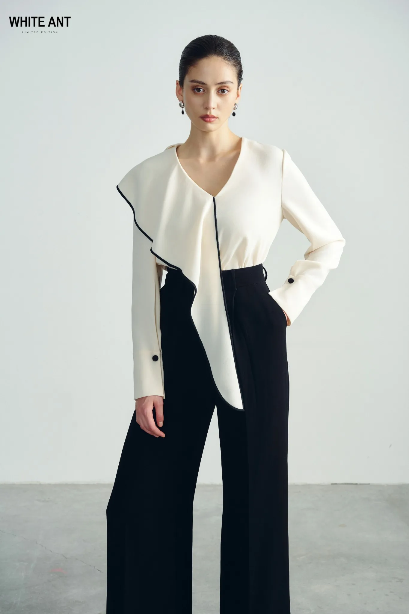 Sustainable Fashion Timeless Sarah Ruffled Blouse Quality Triacetate ...