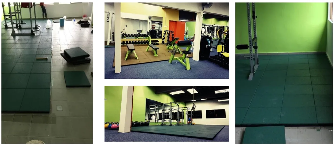 FITMAT SQ Heavy Duty 15mm Anti-Slip Gym Mats Rubber Flooring ...