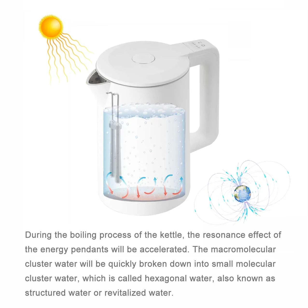 Stainless Steel Kettlemate - Structured Water Generator