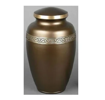 Adult Luxury Cremation Pyramid Urns Aluminum Metal Bronze Finished ...