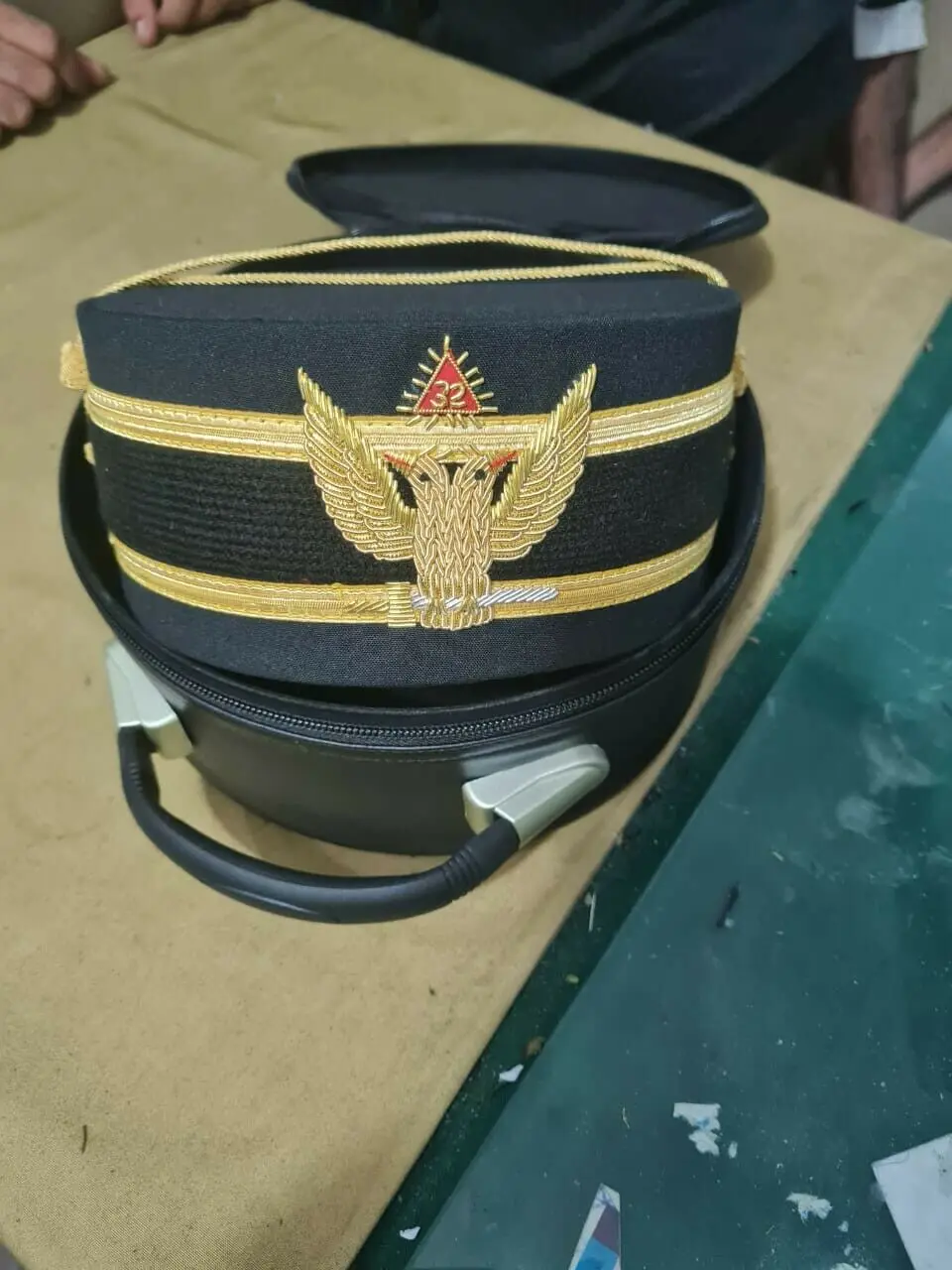 32nd Degree Scottish Rite Freemasons Masonic Cap Hat With Gold Cord ...