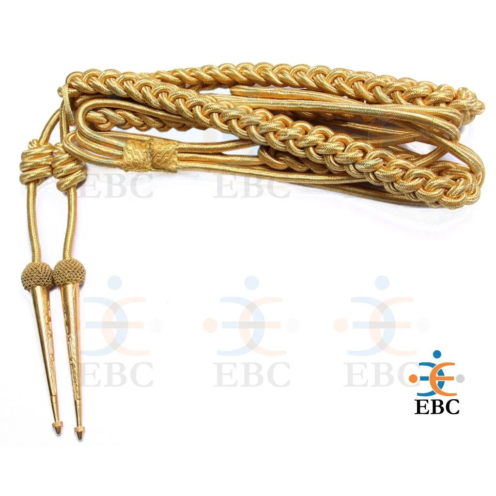 Ceremony Band Gold Cord Aiguillettes con puntas doradas Cordón de ...