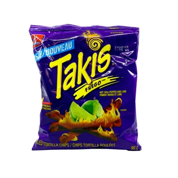Pure Takis Fuego Hot Chilli Crunchy Crisp Snacks Chips American Usa 55g ...