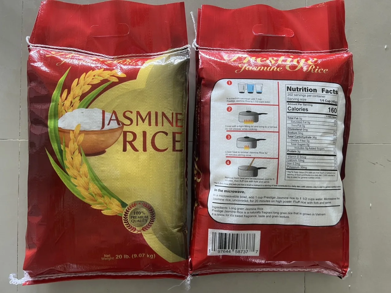 Vietnam Perfumed Jasmine Rice Riz Riso 5% 25% 100% Broken,Wholesale In ...