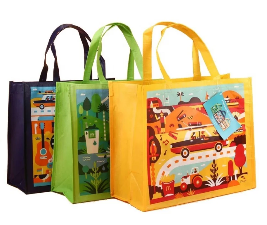 Surface Handling Normal Heat Press Laminated Printing Pp Woven Bags ...