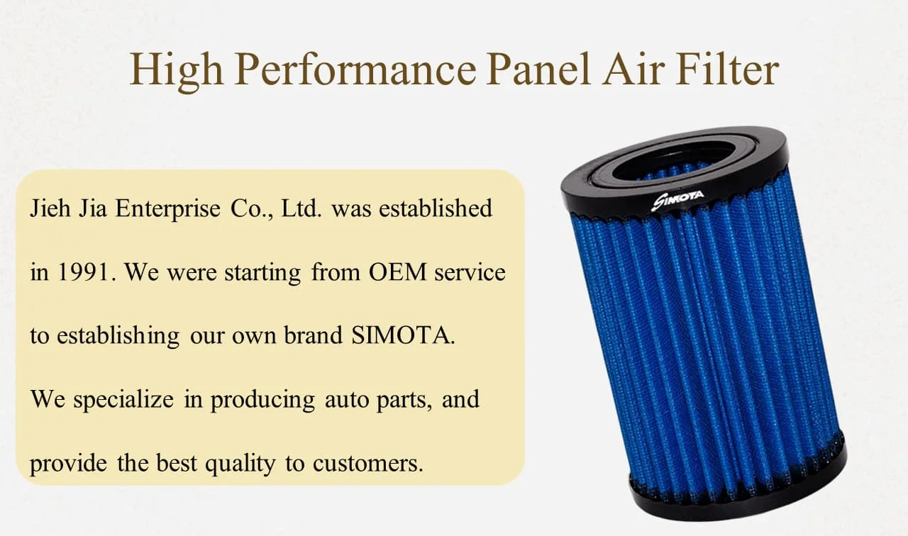 Simota High-Efficiency Automotive Air Filters for Smart Cars