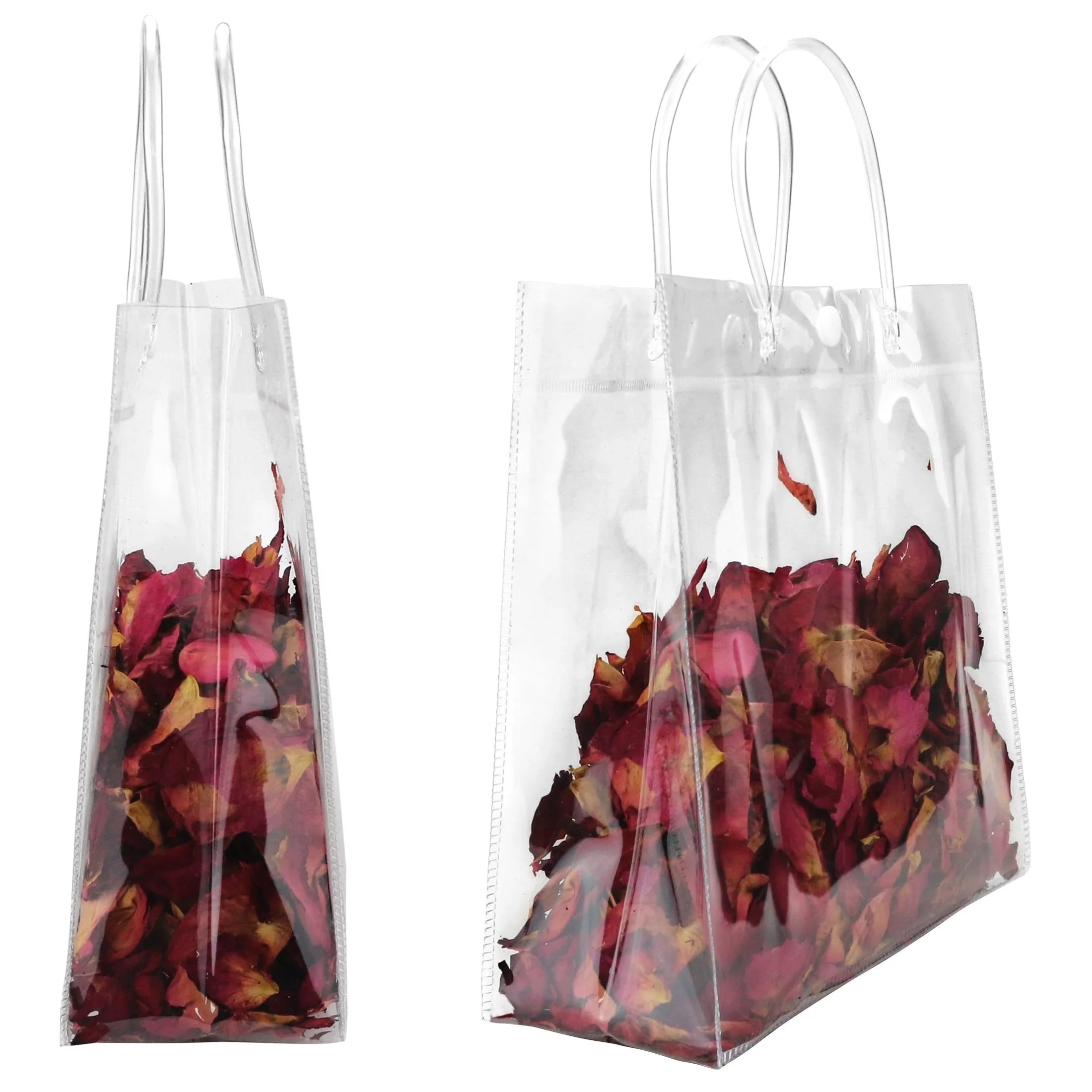 Clear Transparent Pvc Shopping Bags Packing Bag For Gift And ...