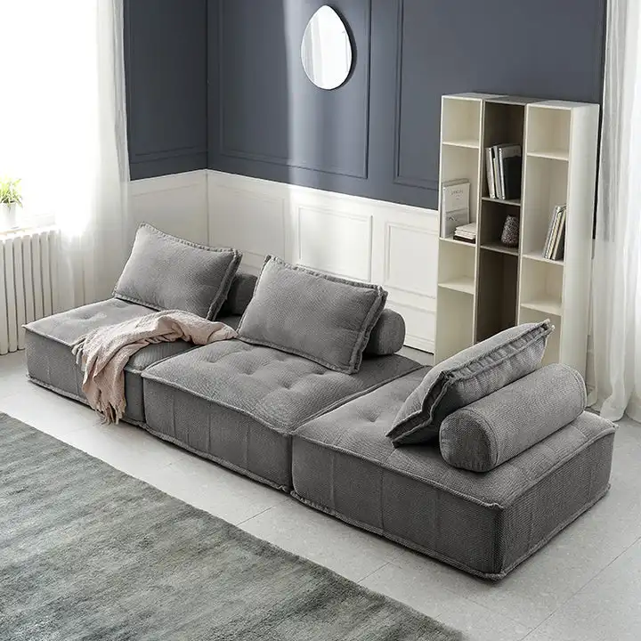 Modern Nordic Customize Fabric Soft Upholstered Couch Modular Couch ...