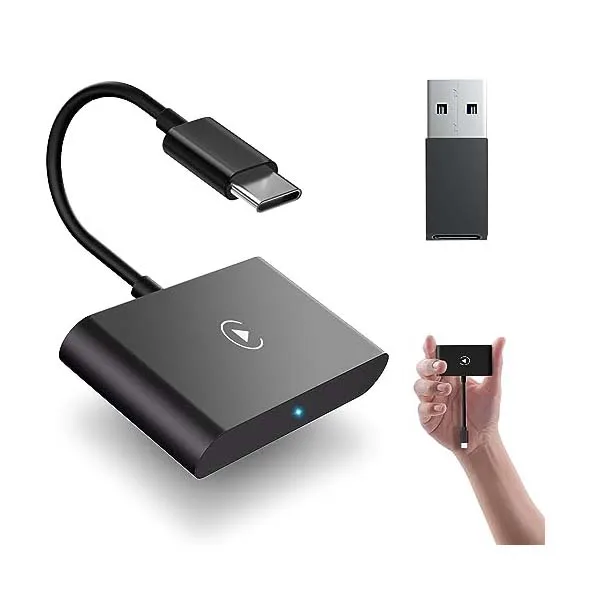 8+128gb Wireless Carplay Android Auto Adapter Dongle Car Navigation For ...