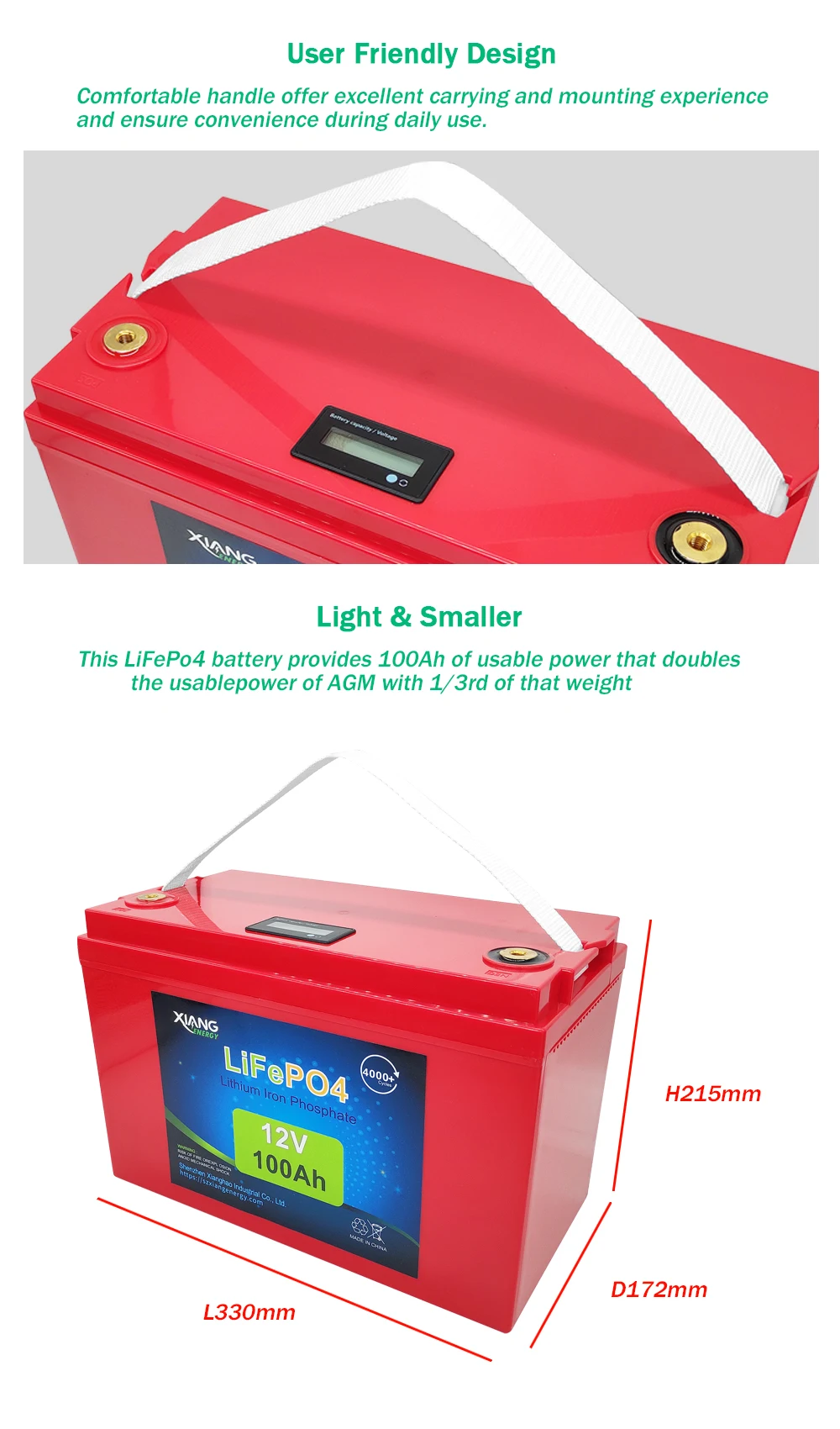 12v Lfp 100ah 200ah Cycle 6000 Ip67 Lithium Ion Battery Lifepo4 Bms 3kw ...