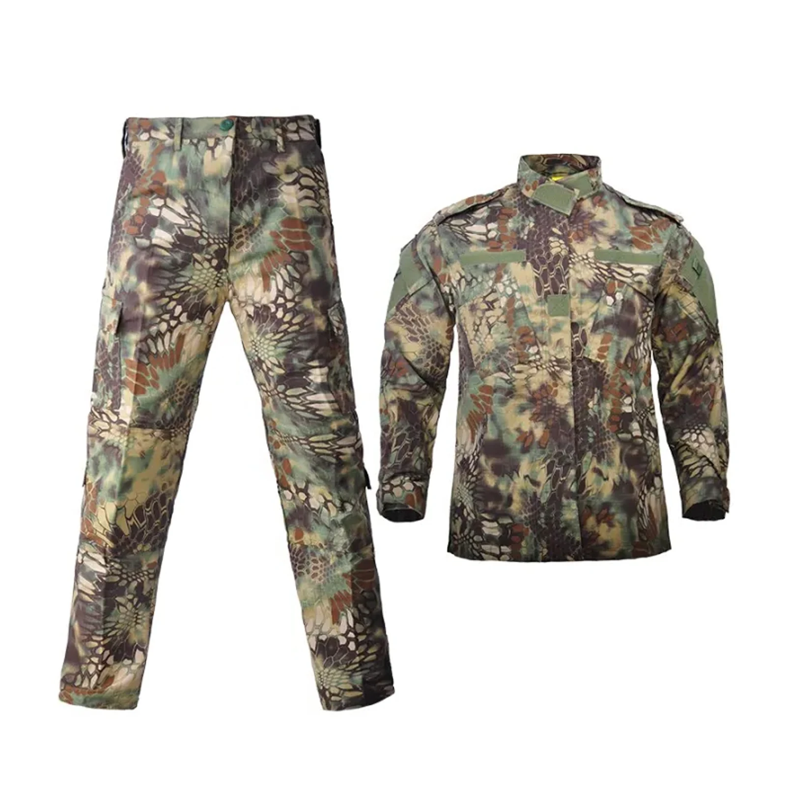 Custom Outdoor Hunting Ripstop Woodland Camo Uniform Combat Camouflage ...