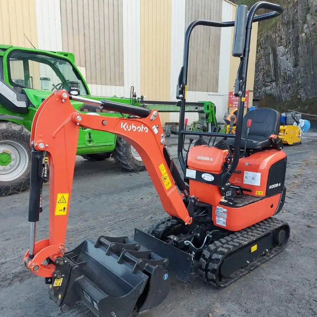 Small Excavator Compact Kubota Excavators K008-5 Mini Kubota Tractor ...