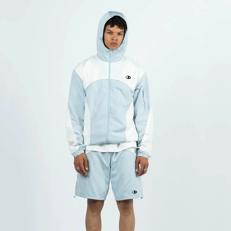 Customizable Nylon Windbreaker Track Sets for Men Adults