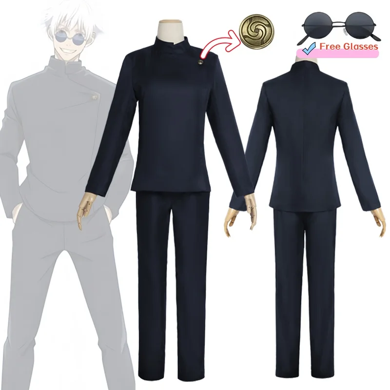 Gojo Satoru Cosplay Uniform Jujutsu Anime Kaisen Gojo Satoru Cosplay ...