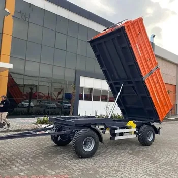 Farm Used Tractor Tipper Trailer Tipping Dump Trailer 10ton Farm ...