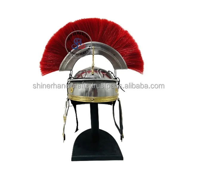 Medieval Roman Centurion Armor Helmet Spartan Costume Helmet With Stand ...