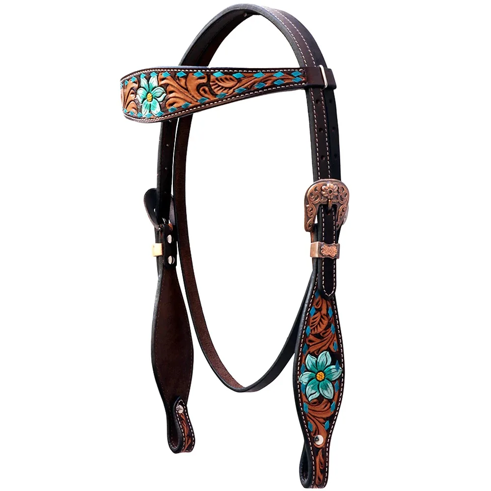 Spanish Bridle Gypsy Horse Riding Endurance Set - Adjustable Multicolor