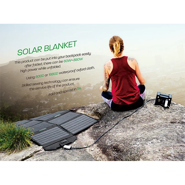 Originalved 420w Portable Folding Solar Panel Blanket Outdoor Foldable ...