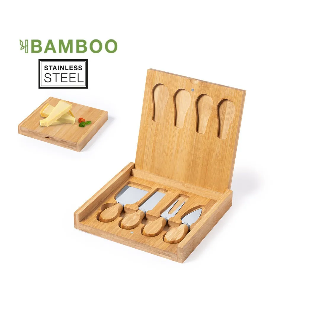 Multifunctional Bamboo Cheese Board Set For Cutting Cheese Tools Pc ...