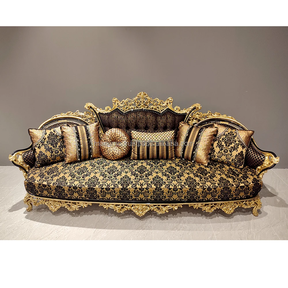 Turkish Luxury Antique Traditional Black Gold African Classical Baroque ...