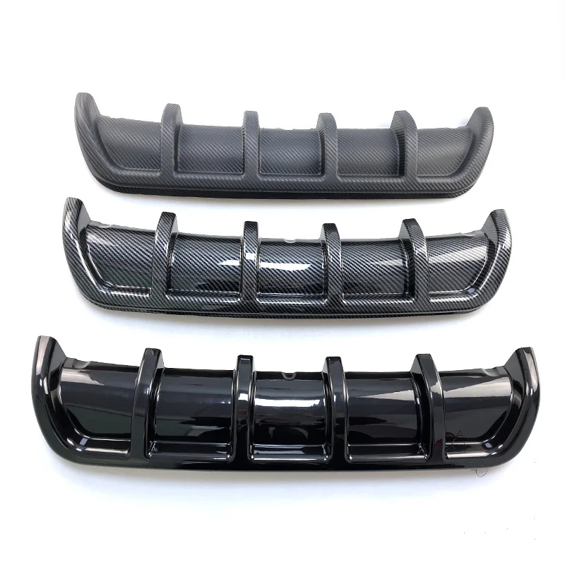 Universal Car Modified Rear Bumper Spoiler - Shark Fin Black