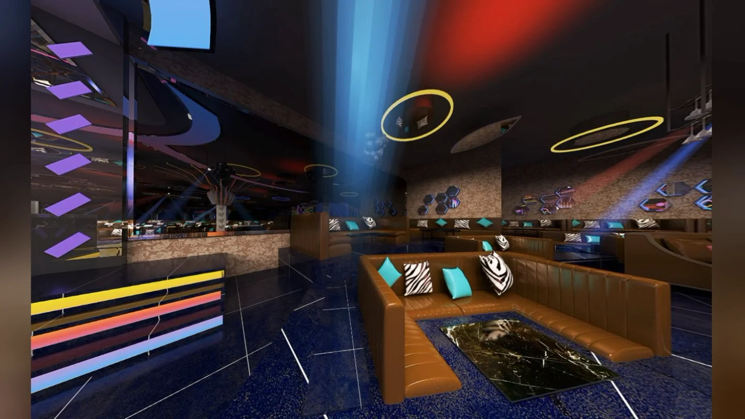 Modern Luxury Smoking Club Bar Interior Design Shisha Lounge Hookah Bar ...