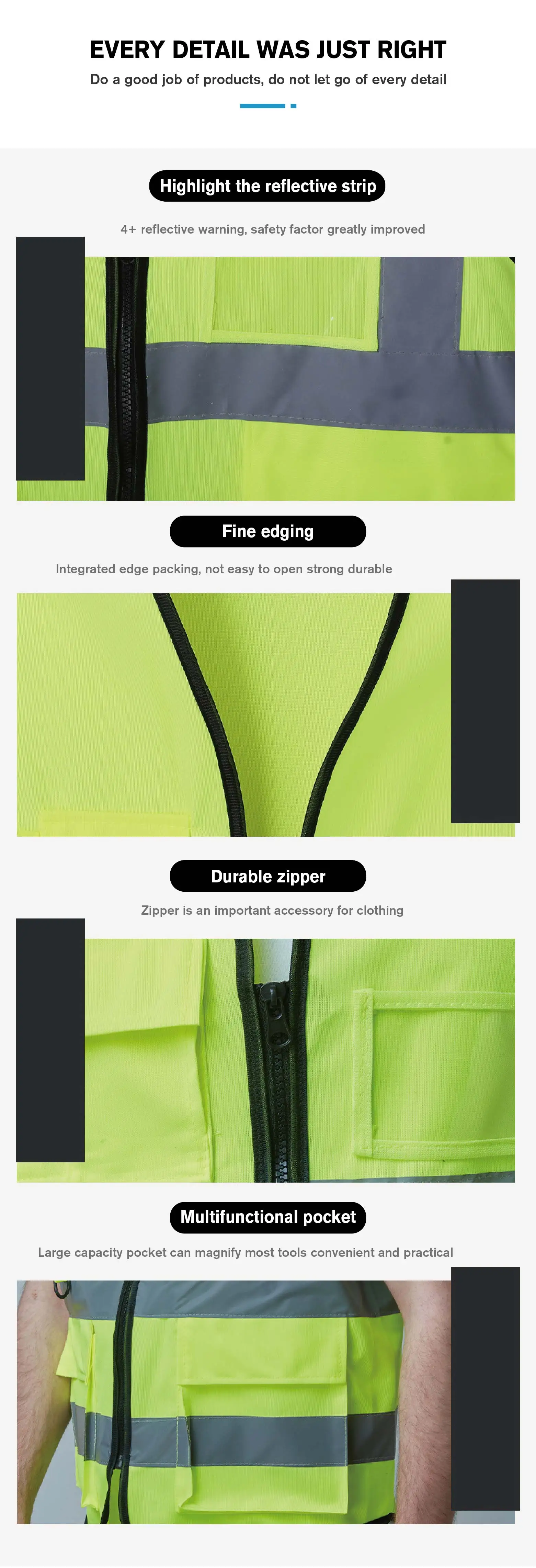 Security Reflective Vests - High Visibility Safety Gear