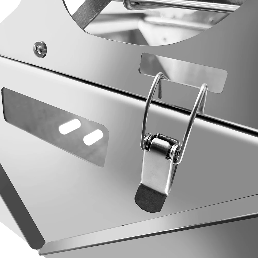 Rotating Flipping Charcoal/Gas Foldable Portable Campfire Chicken Grill ...