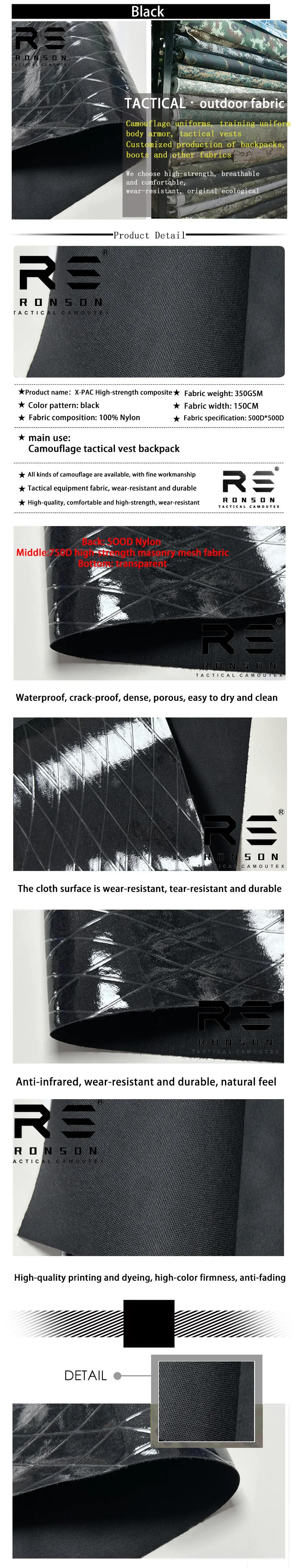 500D Nylon X-PAC Material - Durable and Waterproof Fabric