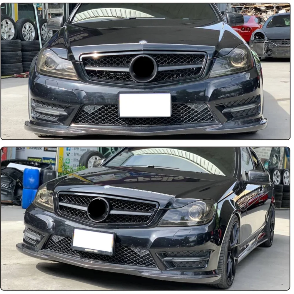 Hot Selling AMG Style Front Bumper Grill for Mercedes Benz C Class W204 ...