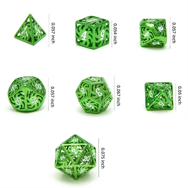 Factory Promotion Metal Multi Sided Dice Set D4 D6 D10 D% D12 D20 - Buy ...