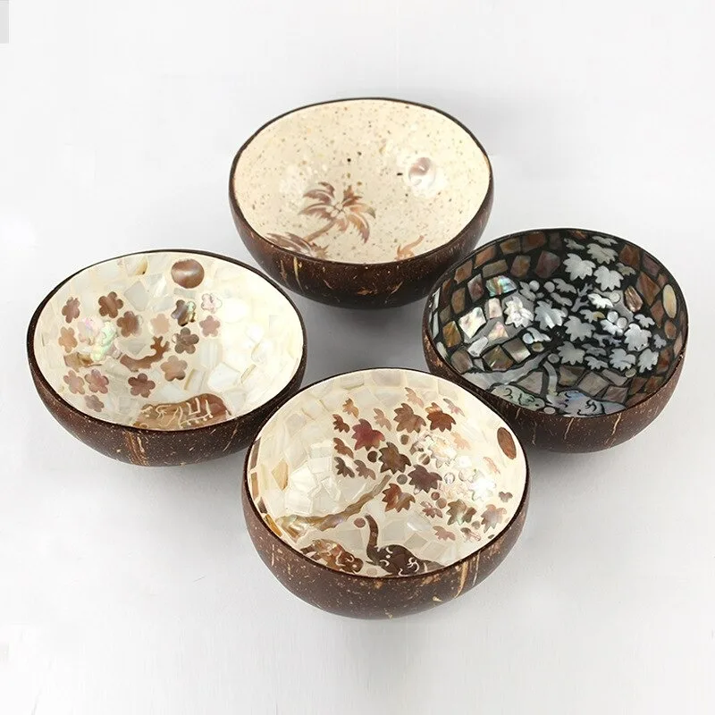 Luxury Fancy Creative Wood And Mother Of Pearl Bowls Home Decorative ...