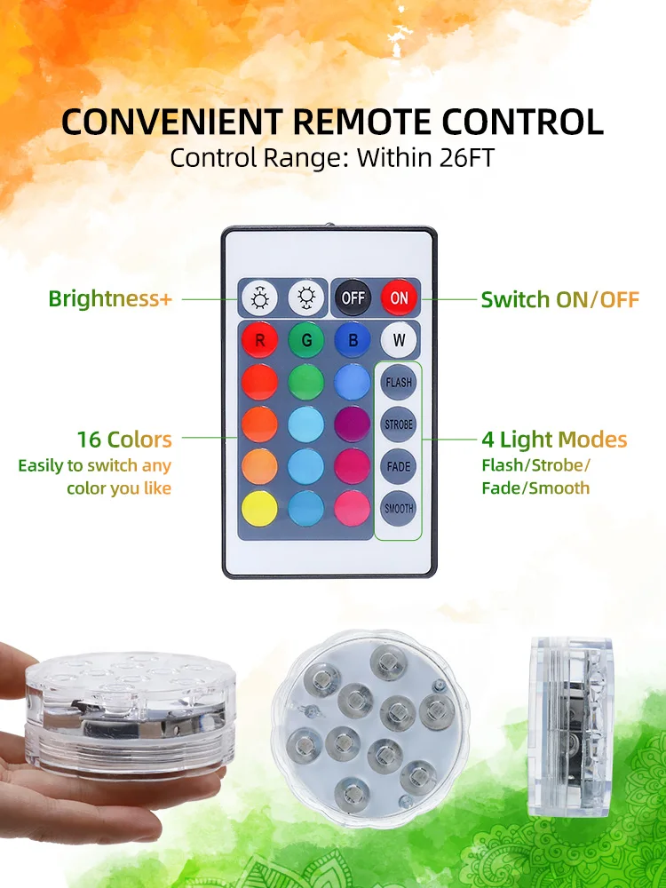 Underwater Flashing Light Waterproof Wholesale Wireless Remote Control ...