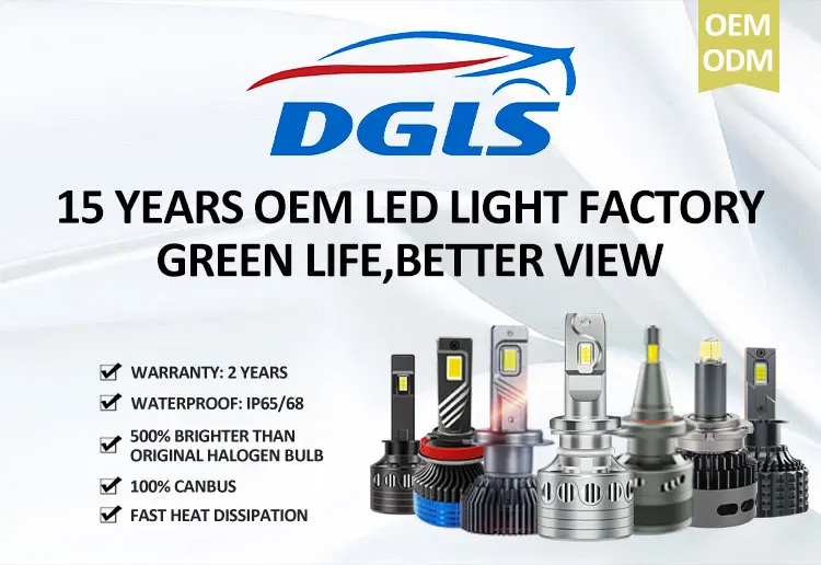 Dgls Hot Sale Y2 Car Led Headlight Bulb H4 13000lm 9005 9006 H15 Led Car Lights 130w 6000k Auto ...