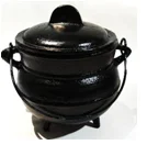 TRIPLE MOON CAST IRON CAULDRON WITH LID Incense Burner and Charcoal ...