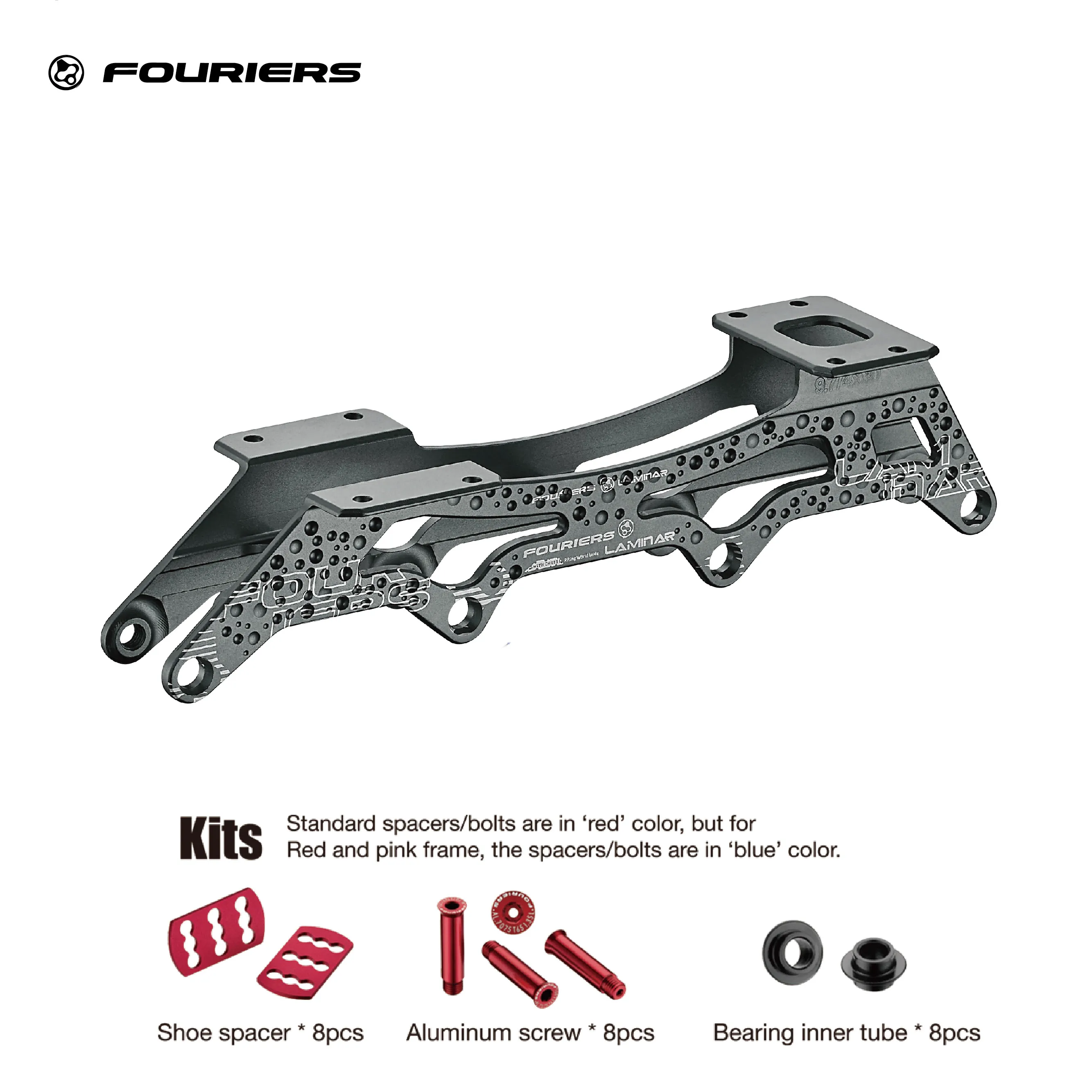 High Compression Extruded Aluminum Inline Skate Frame with Golf Concave ...