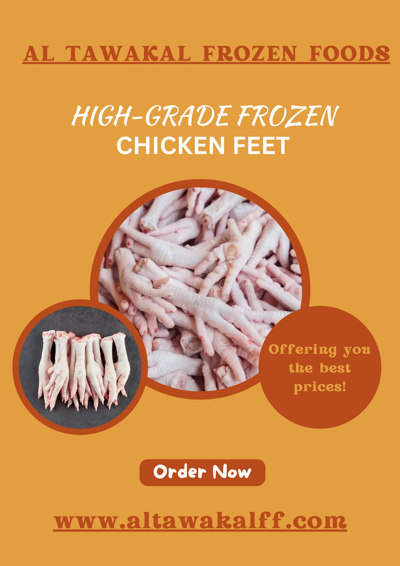 Halal Frozen Ammonia Free Chicken Feet For Bulk Order White Skin ...