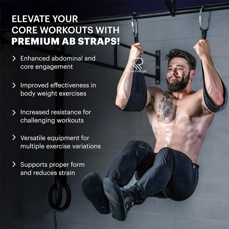 Unique Gym Fitness Perfect Hanging Pull up Bar AB Straps Sling Straps ...