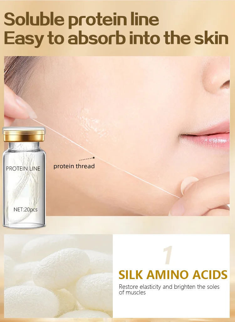 Protein Thread Lifting Set Soluble Protein Thread And Nano Gold Essence ...
