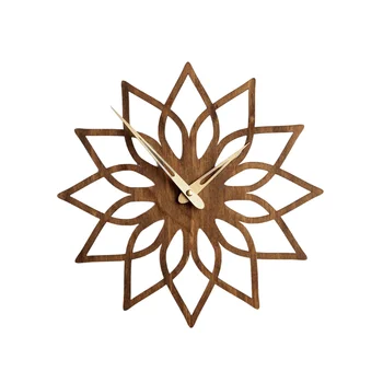 Flower Shape Wall Clock Unique Design Shows The Traditional Style To ...