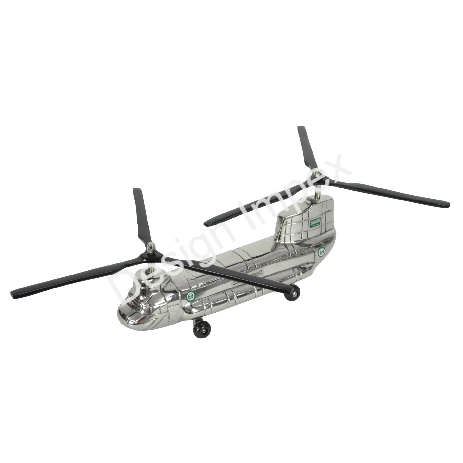 Chinook Royal Saudi Airforce Helicopter Nickle 14'' Inch With Black ...