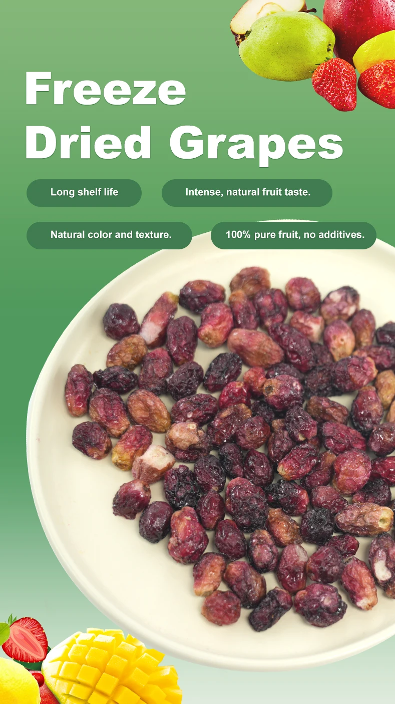 Fitaky Freeze Dried Grapes - Sweet & Nutritious Snacks