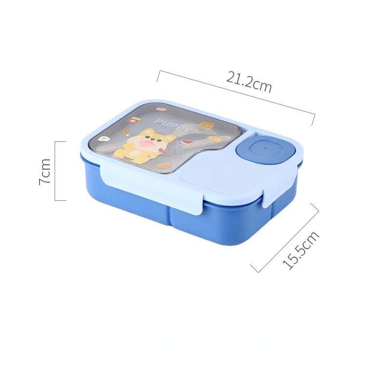 V88 3 Compartment Bento Box for Students Plastic Bento Lunch Box Food ...