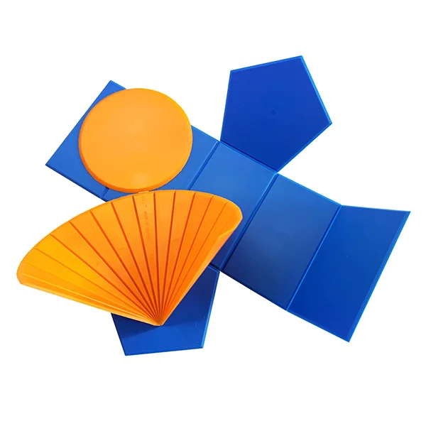 10pcs 2D/3D Folding Geometric Shapes for Educational Fun