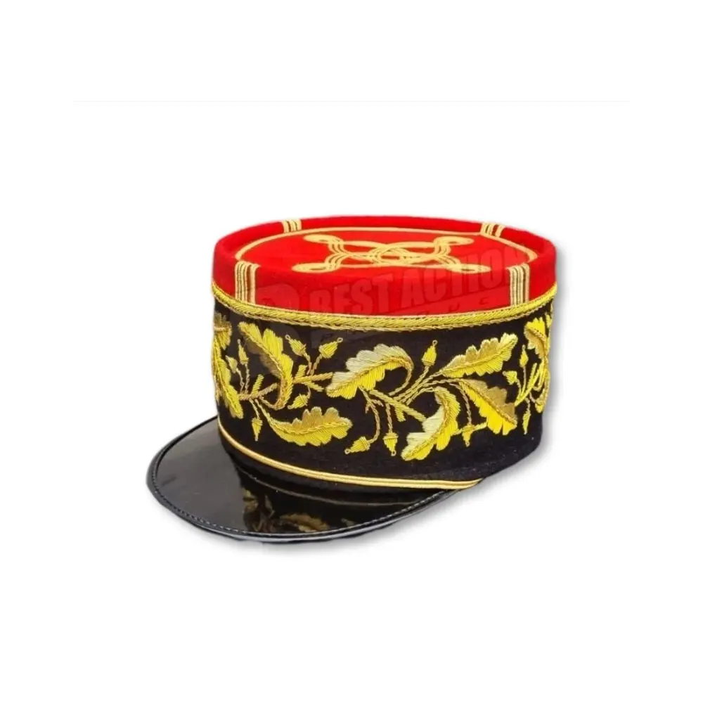 Hand Embroidery France Officer Kepi With Customized Logo And Design ...