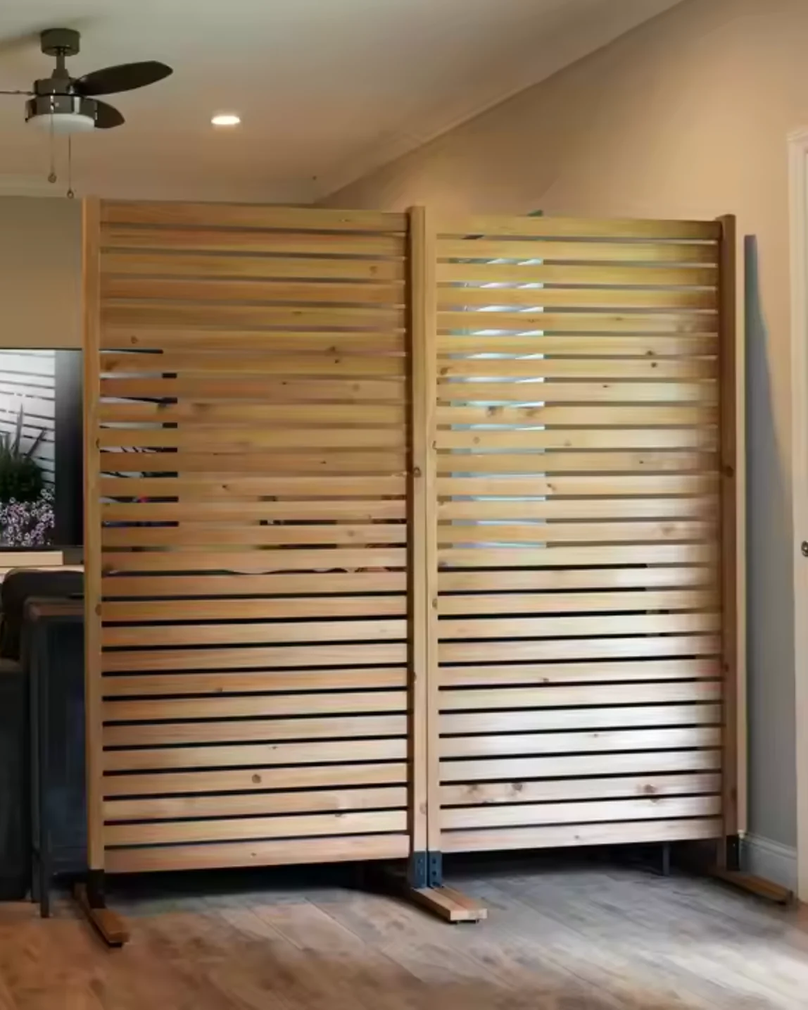 Acacia Wood Privacy Screen | Air Conditioner Fence, Pool Equipment ...