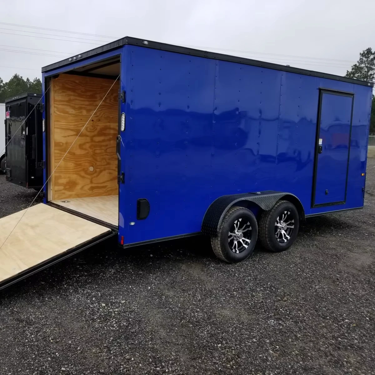 Alibaba.com: United Trailers 7x16 TA Electric Blue Enclosed Cargo ...