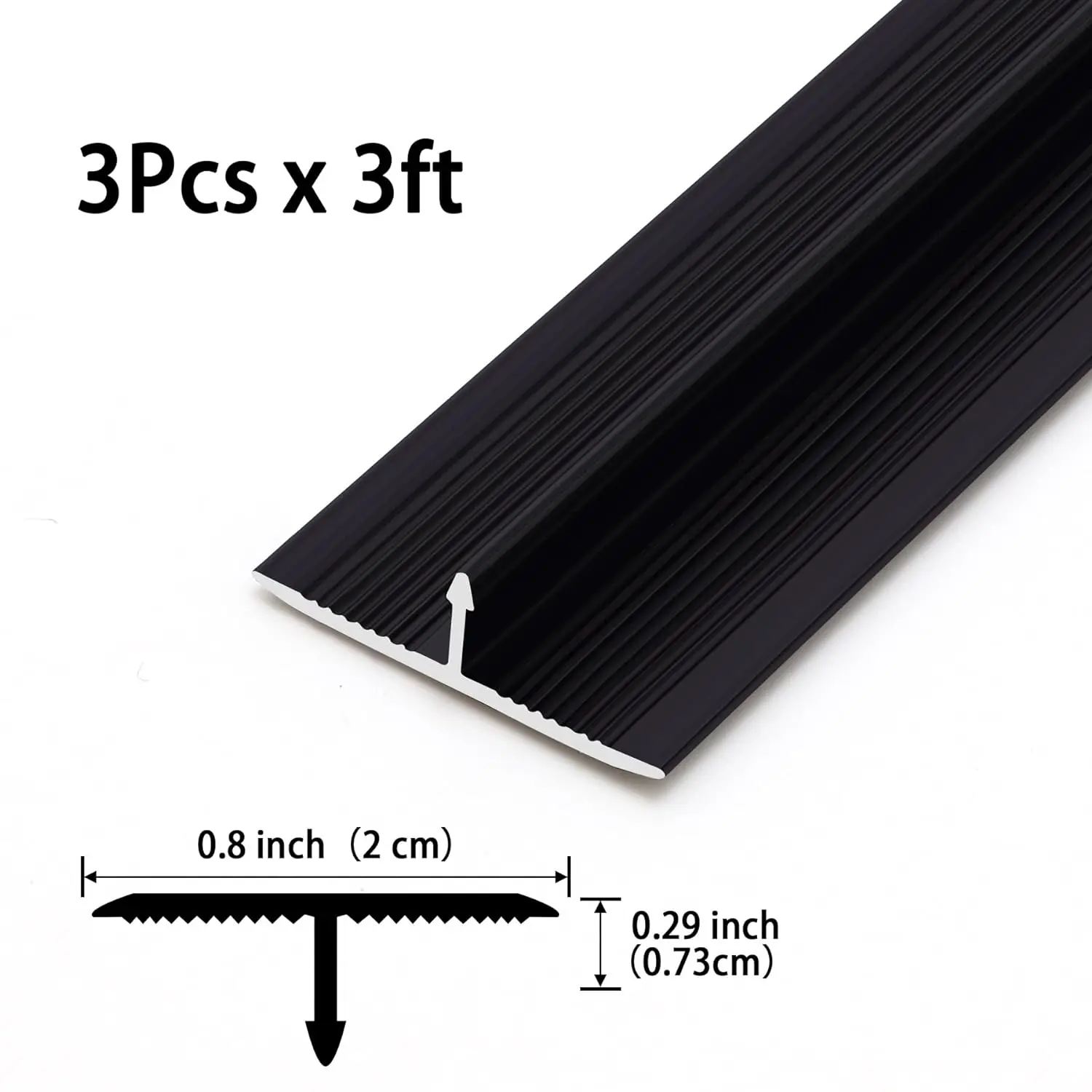 Rubber T Molding Transition Strip Aluminum T Molding Floor Transition ...