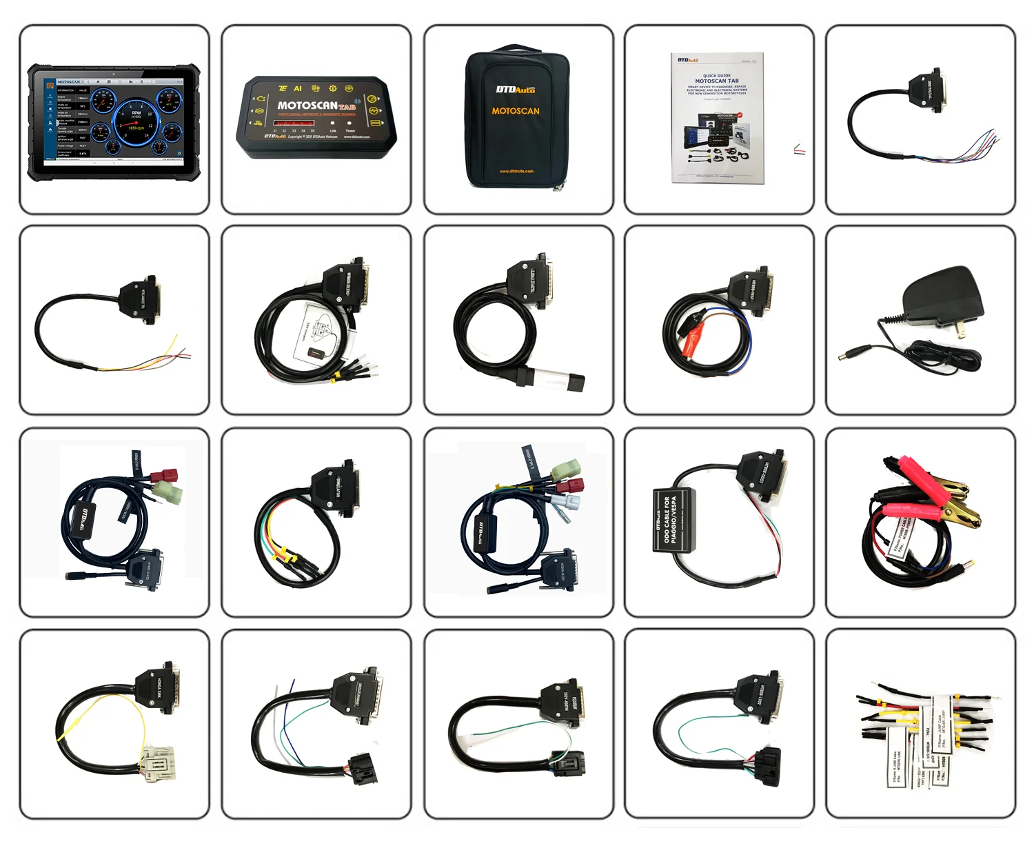 Full System Engine Motoscan Tab Diagnostic Tools Scanner Motorcycle ...